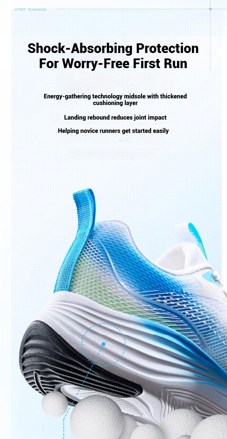XTEP Men Xingyun MAX Running Shoes Shock-absorbing Lightweight ...