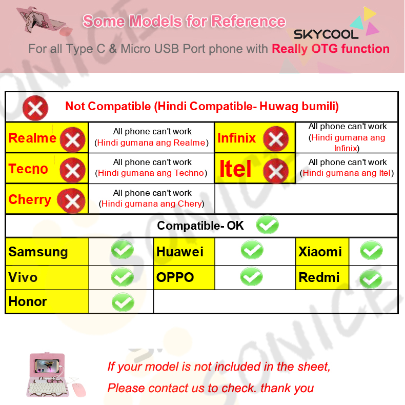 【COD】Keyboard and Mouse for Cellphone Mini Keyboard for 8inch Micro usb ...