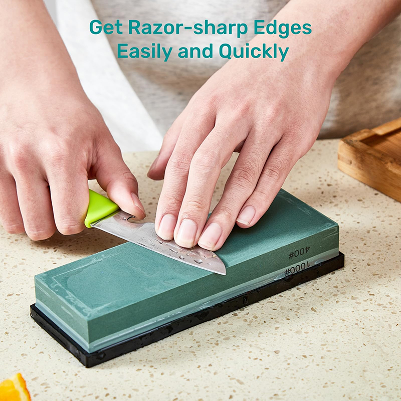 Premium Sharpening Stone Double Sided Whetstone Set For Knives knife ...