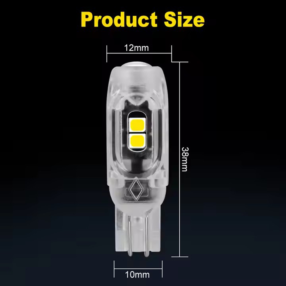 T10 W5W lens Led Flash Strobe Bulb 194 WY5W Flashing Interior Parking ...