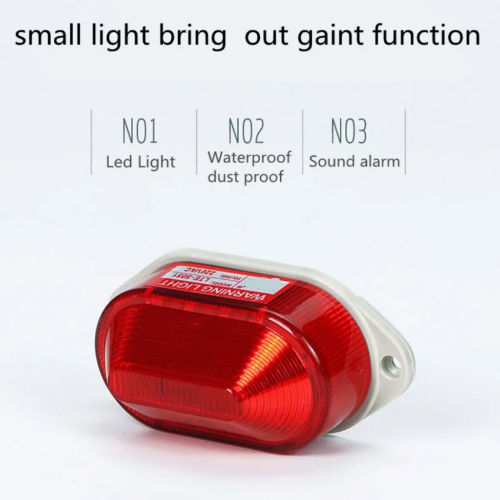 Red Flashing LED Strobe Signal Light 12V Warning Alarm Lamp With ...