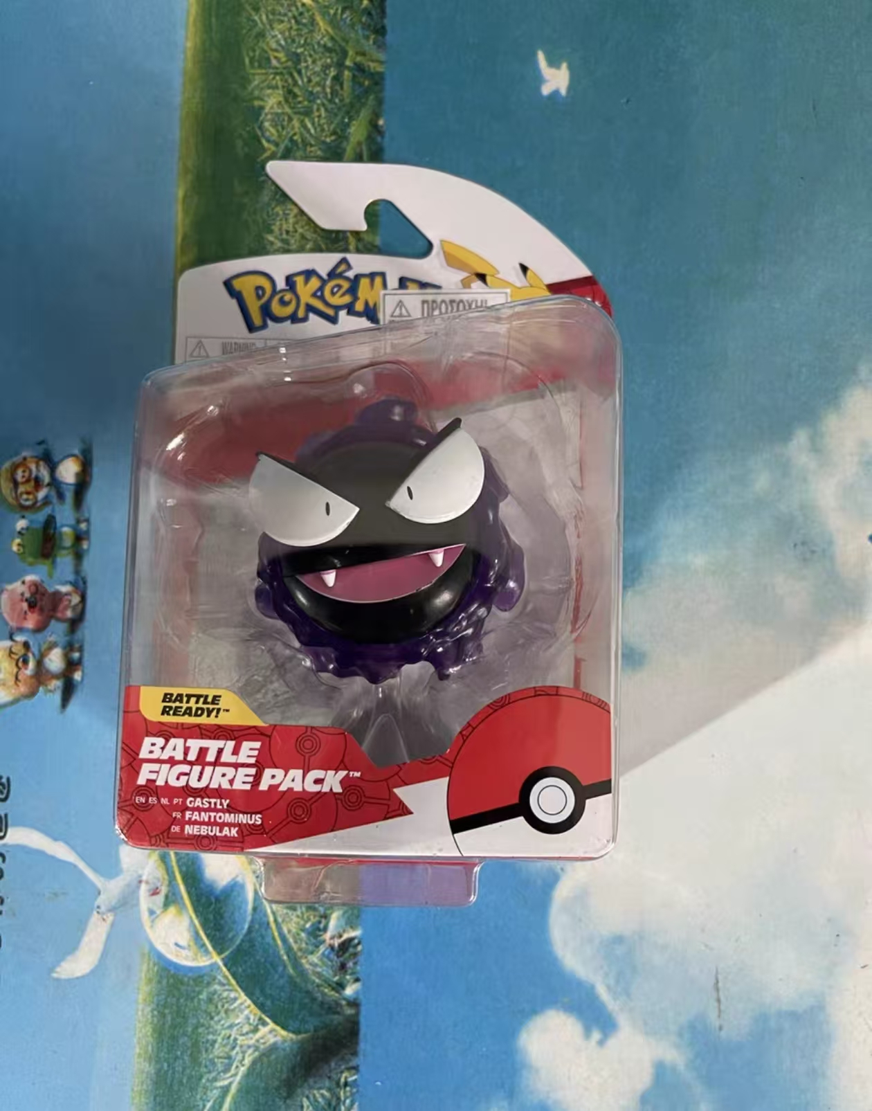 Pokemon Toy Figure - Gastly Fantominus - 8 cm - Pack Figures - New Wave ...
