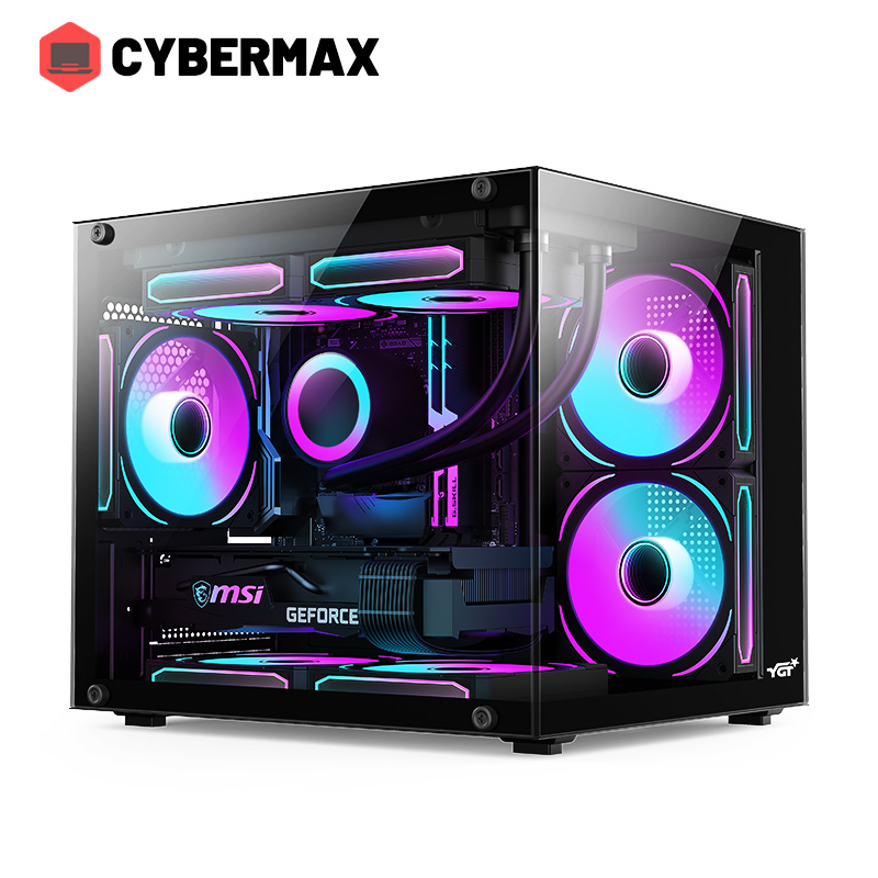 YGT M235 Seaview Room Gaming PC Case With Tempered Glass Micro ATX/ITX ...