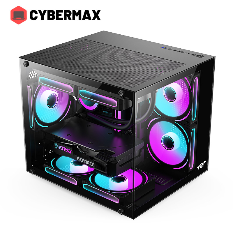 YGT M235 Seaview Room Gaming PC Case With Tempered Glass Micro ATX/ITX ...