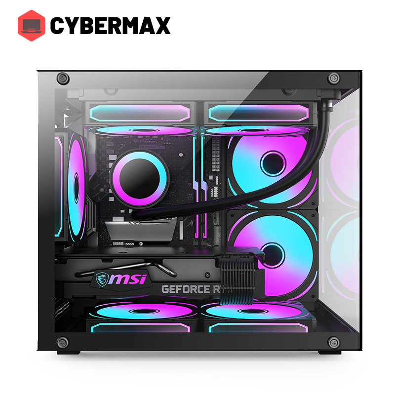 YGT M235 Seaview Room Gaming PC Case With Tempered Glass Micro ATX/ITX ...