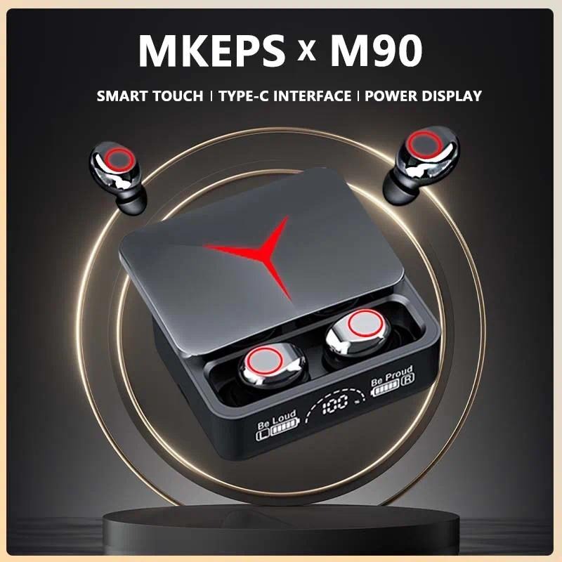 M90 Wireless Headphones TWS Bluetooth Touch Control Earphones Sports ...