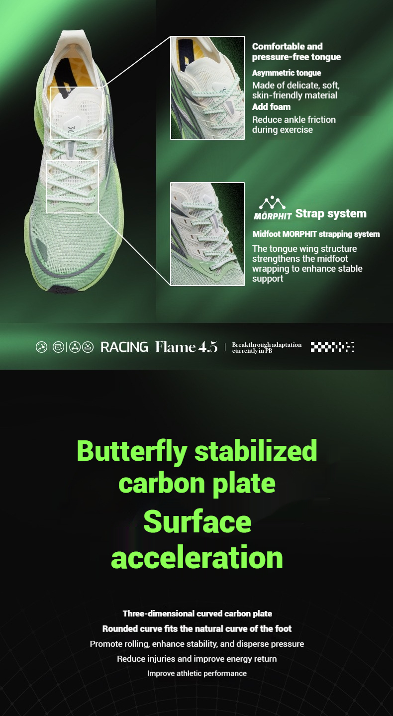 361 Degrees Flame 4.0 + Flame 4.5 Men Women Running Training Shoes ...
