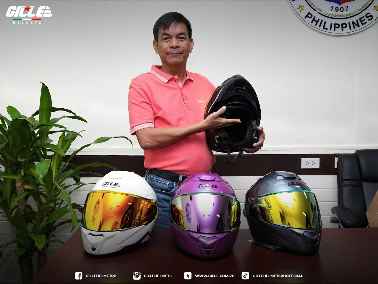 GILLE AF-10 ORION modular full face helmet motorcycle dual visor with ...