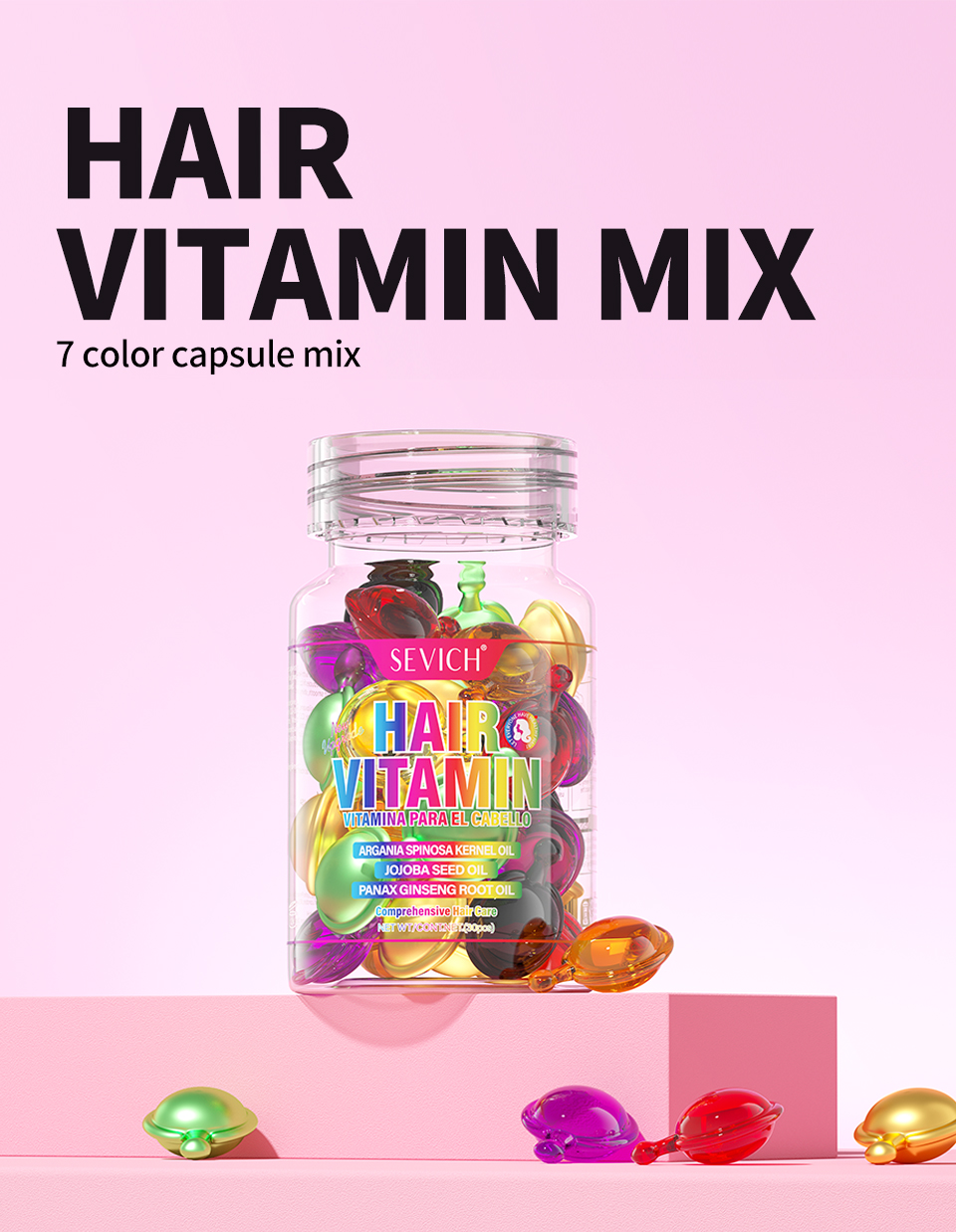 SEVICH Hair Vitamin Blend Repair Damaged Hair Care 30 Capsules | Shopee ...