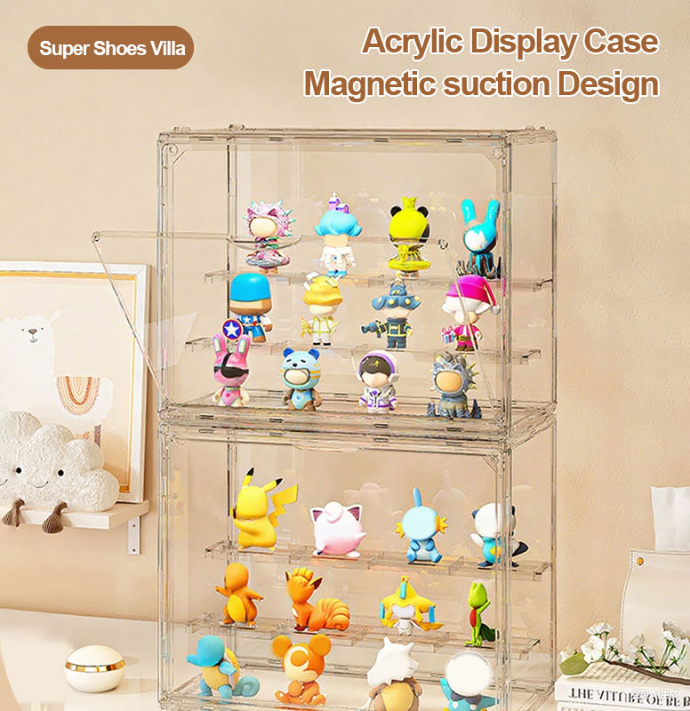 Transparent Acrylic Organizer Popmart Display Toy Storage Fully ...