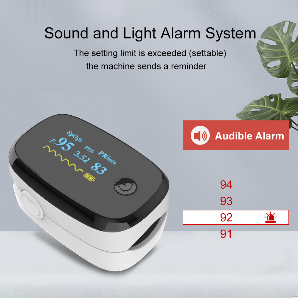 YOUWEMED Portable Pulse Oximeter Fingertip Oxygen Monitor Blood oxygen ...