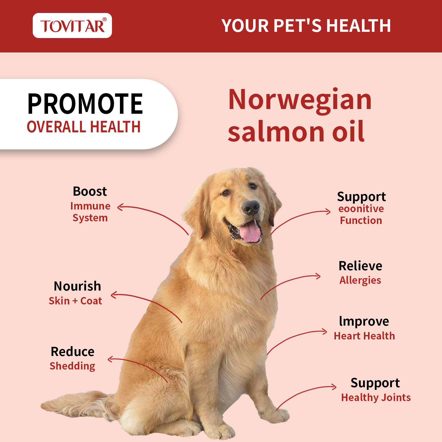 Tovitar® 100% Pure Norwegian Salmon Oil Suitable for all cats and dogs ...