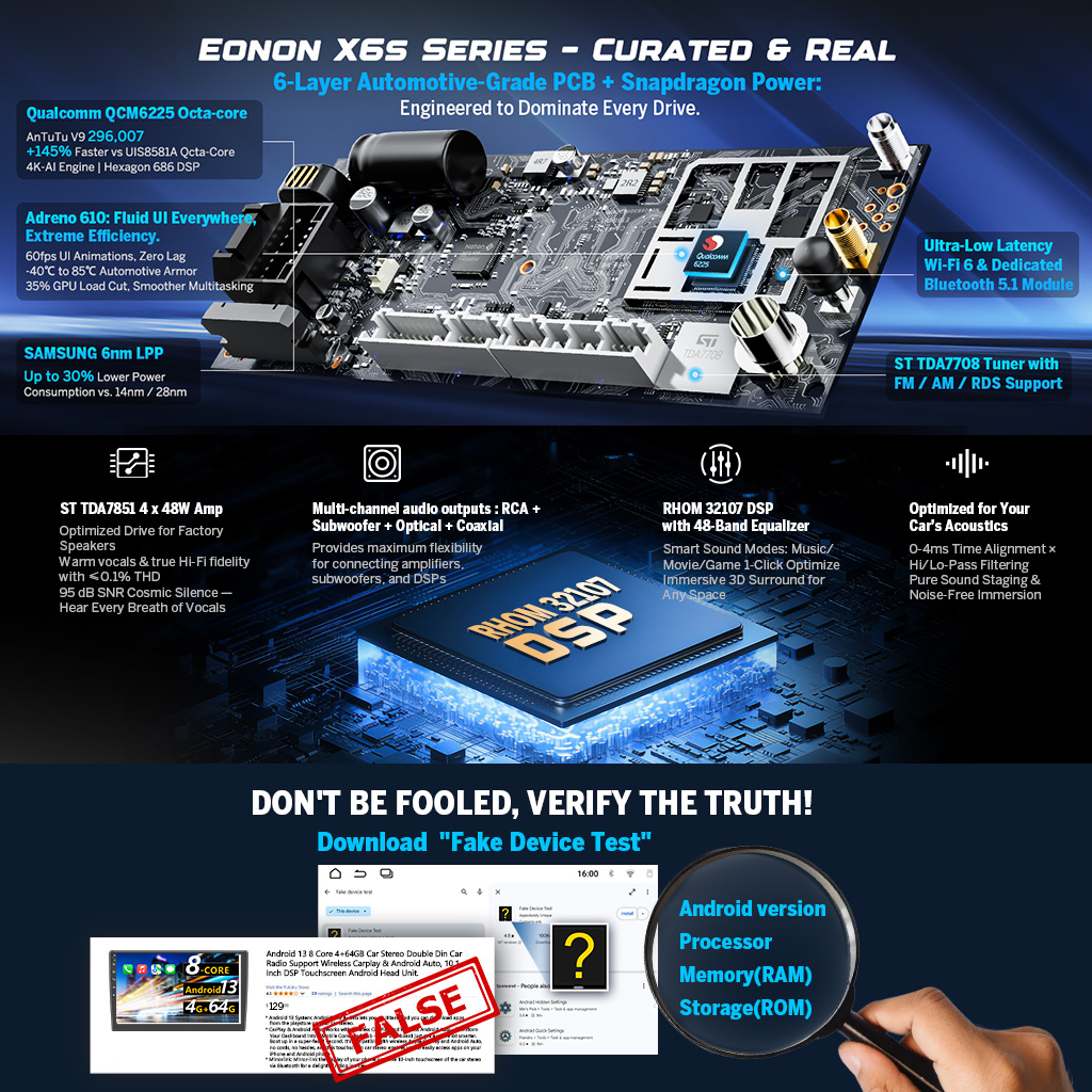 Eonon Latest Toyota Android 13 Android Head Unit Apple CarPlay Android ...