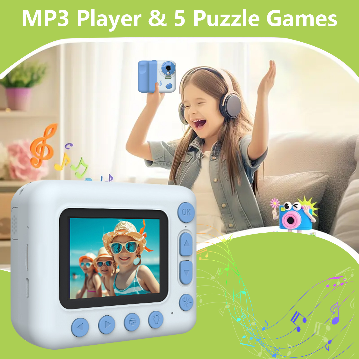 Instant Print Cameras for Kids, Christmas and Birthday Gifts for ...