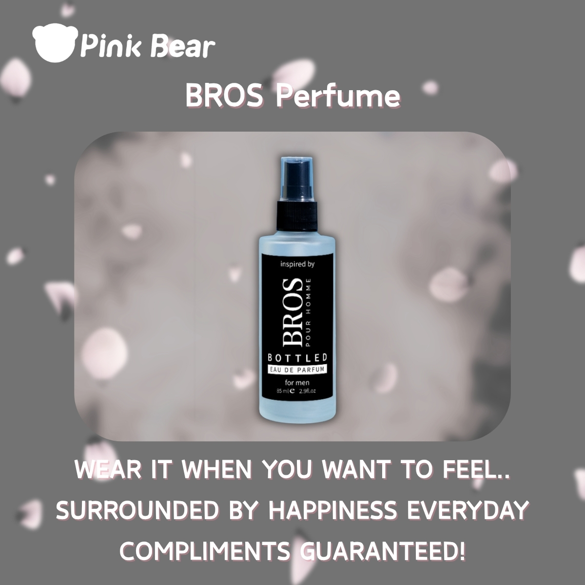 PB【Buy 1 Take 1】Bros Perfume 85ml Body Spray For Men 30% Oil Based Long ...