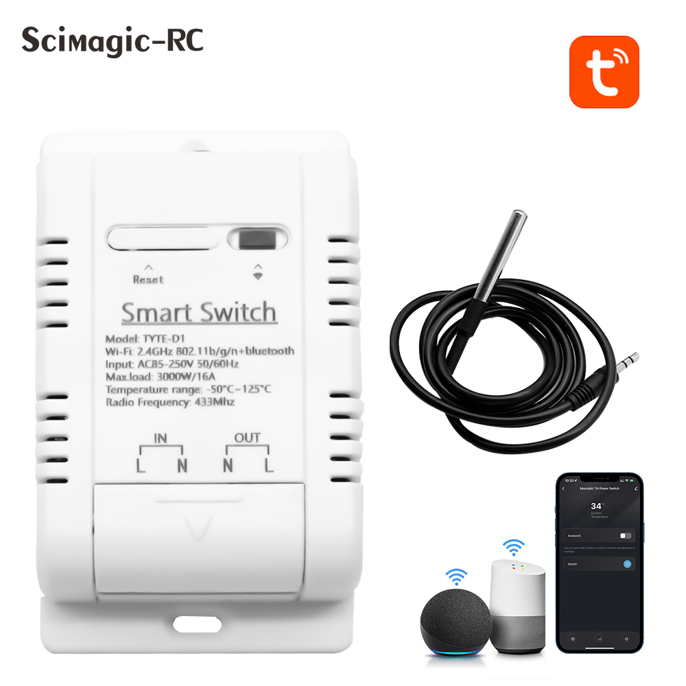 Tuya Wifi Smart Temperature Sensor Monitor, Intelligent Real-time ...