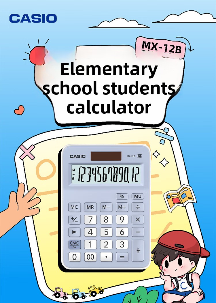 Casio Solar Original Calculator Office Business Accounting Student ...