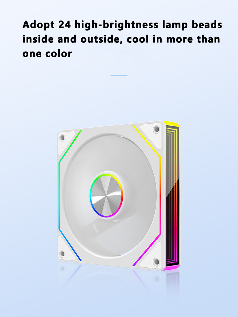 ICE Whale Prism 4RS PlUS ARGB PC Case Fan 14cm Infinity Mirror Design ...