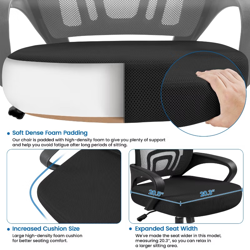 Rotating Office Chair Breathable Computer Chair Adjustable Swivel Chair ...