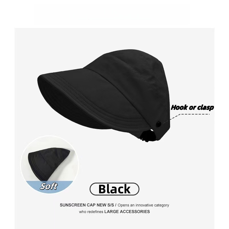 Portable Foldable Sun Visor Hat for Women - Wide Brim UV Protection ...