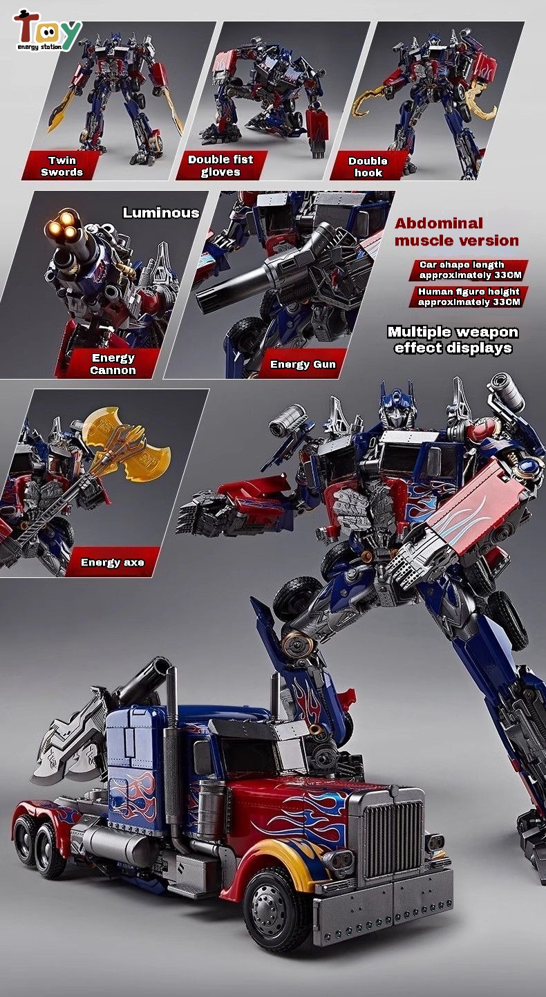 Transformers Optimus Prime/Bumblebee Alloy Autobot Transformation Toys ...