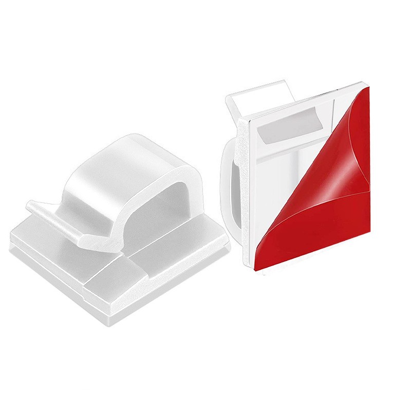 10/20/50PCS Cable Clips Self Adhesive Cord Management Black Wire Holder ...