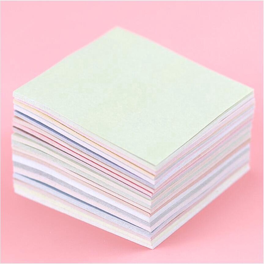 Morandi color note pad base paper message note sticky note post it ...