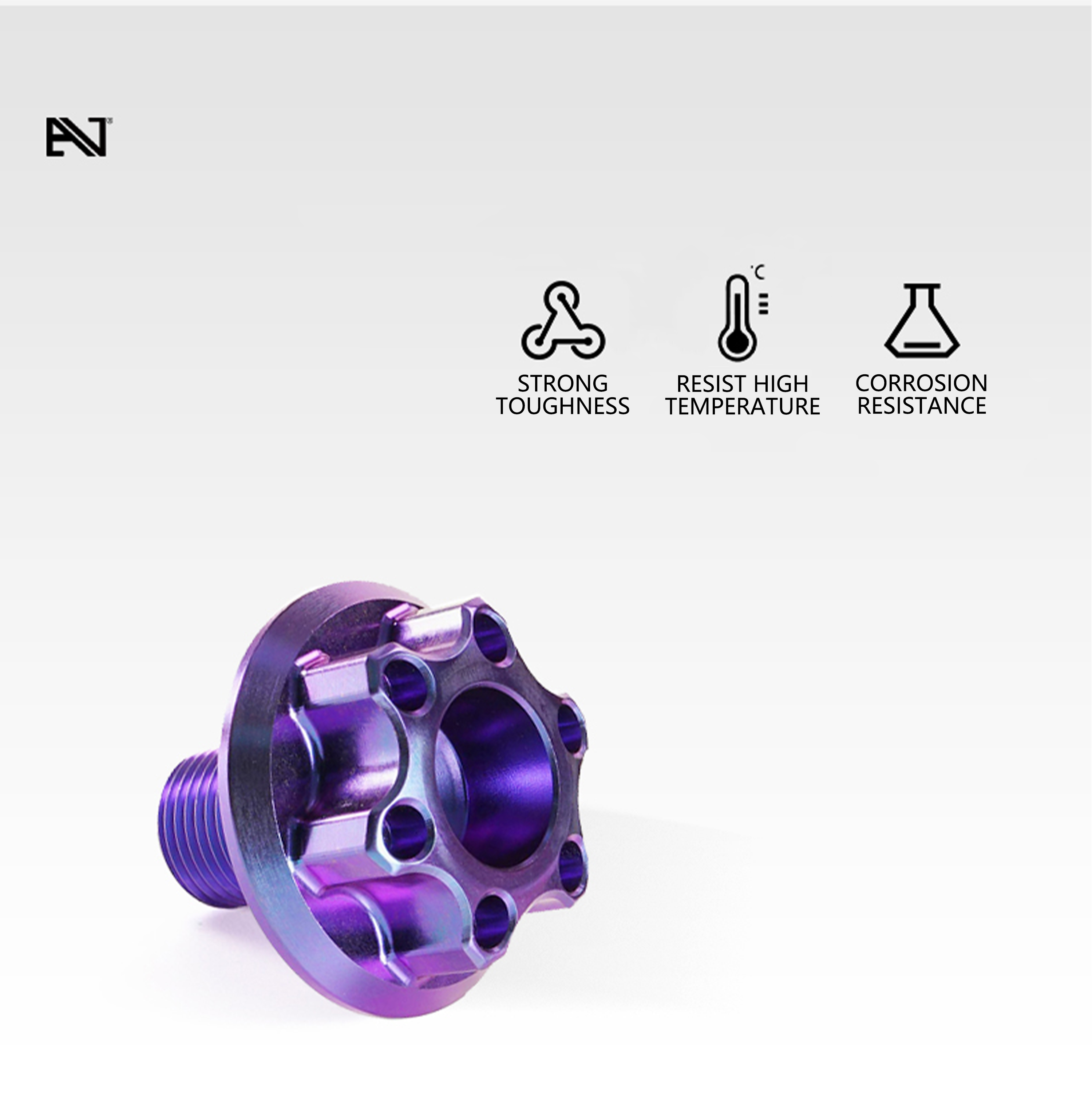 AJ-MOTOR Motorcycle Triple Clamp Fixing Screws Steering Stem Nut For ...