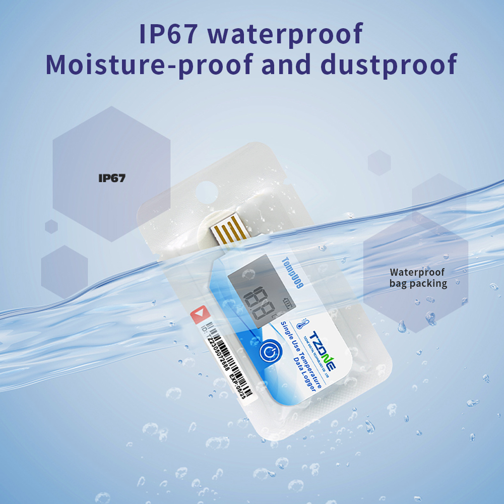 Disposable USB Temperature Data Logger PDF Recorder for Cold Chain ...