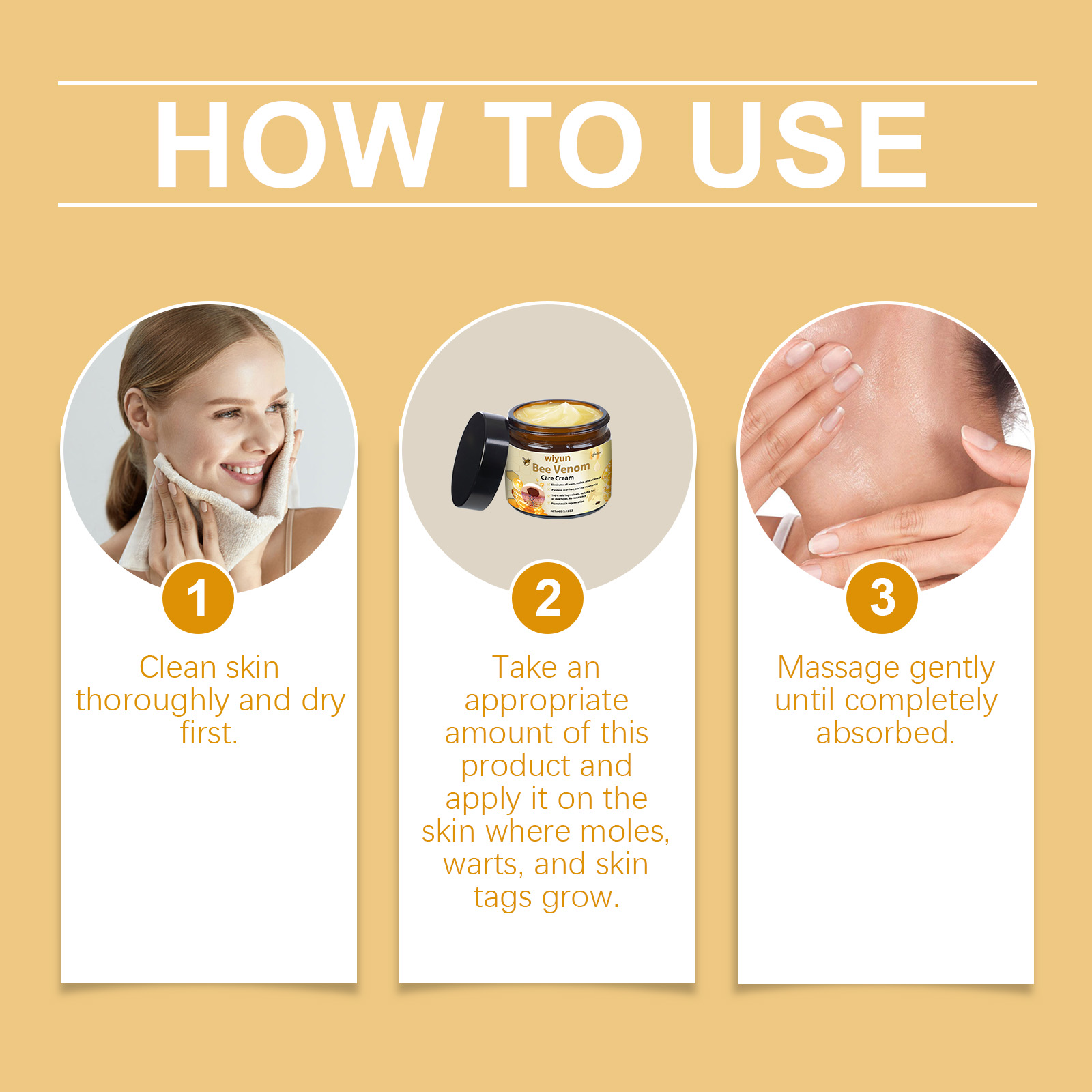 All-in-One Bee Venom Cream Eradicates Skin Warts and Blemishes Works ...