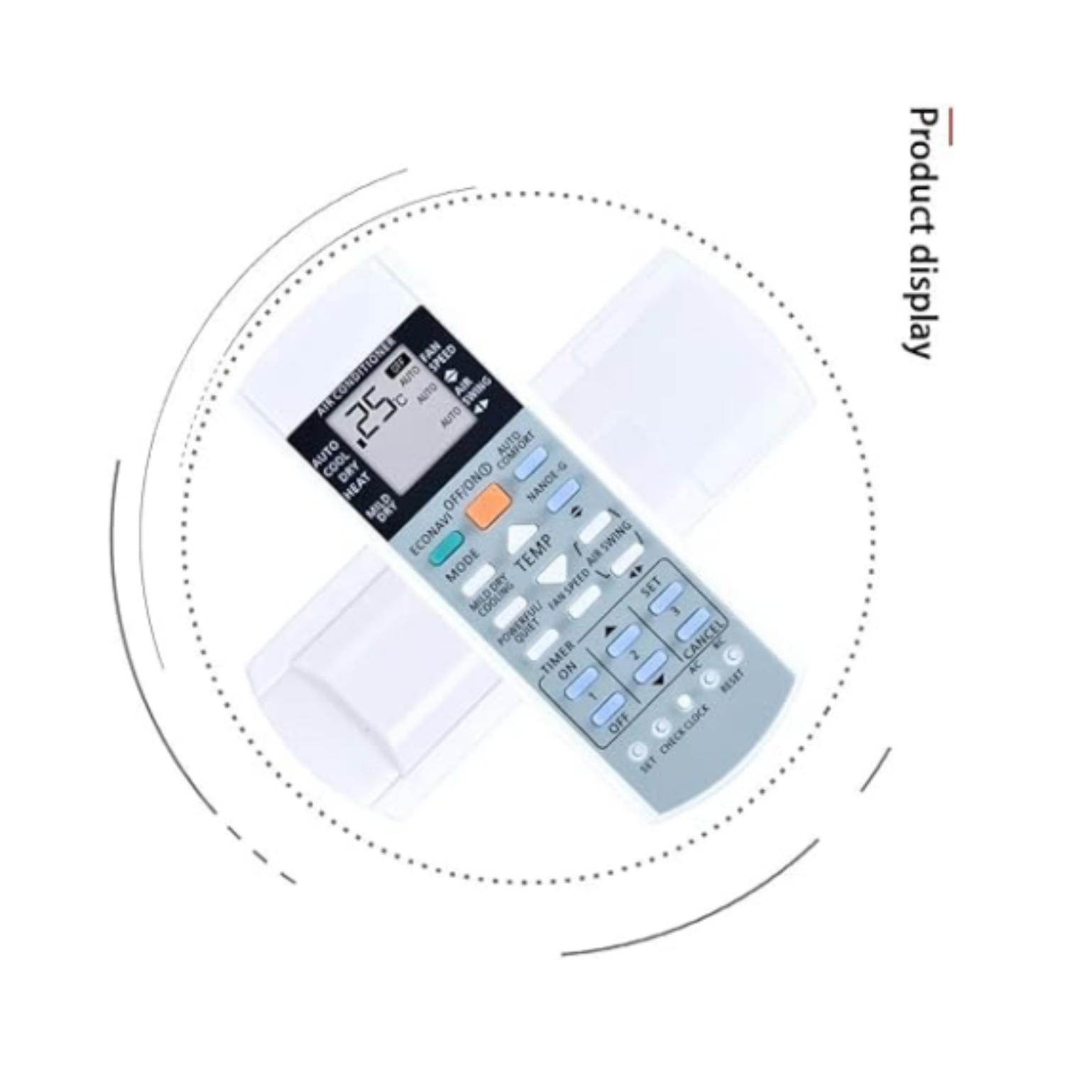 Panasonic Air Conditioner Remote Control for models A75C3208, A75C3706 ...
