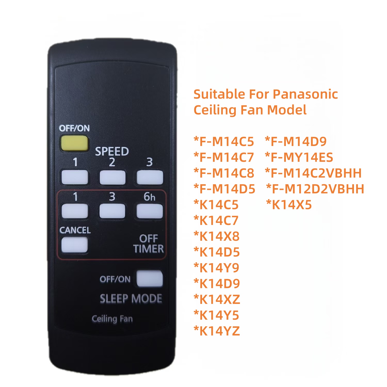 Universal Fan001 Remote Controller for Panasonic Ceiling Fan On/Off ...