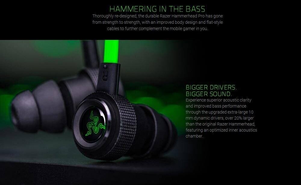 Razer Hammerhead Pro V2 Earphone For Phone 3.5mm Wired In Ear Bass ...