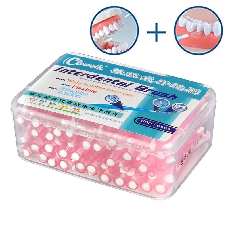 30 PCS Interdental Brushes Push-Pull Slim Toothpick Orthodontic Wire ...