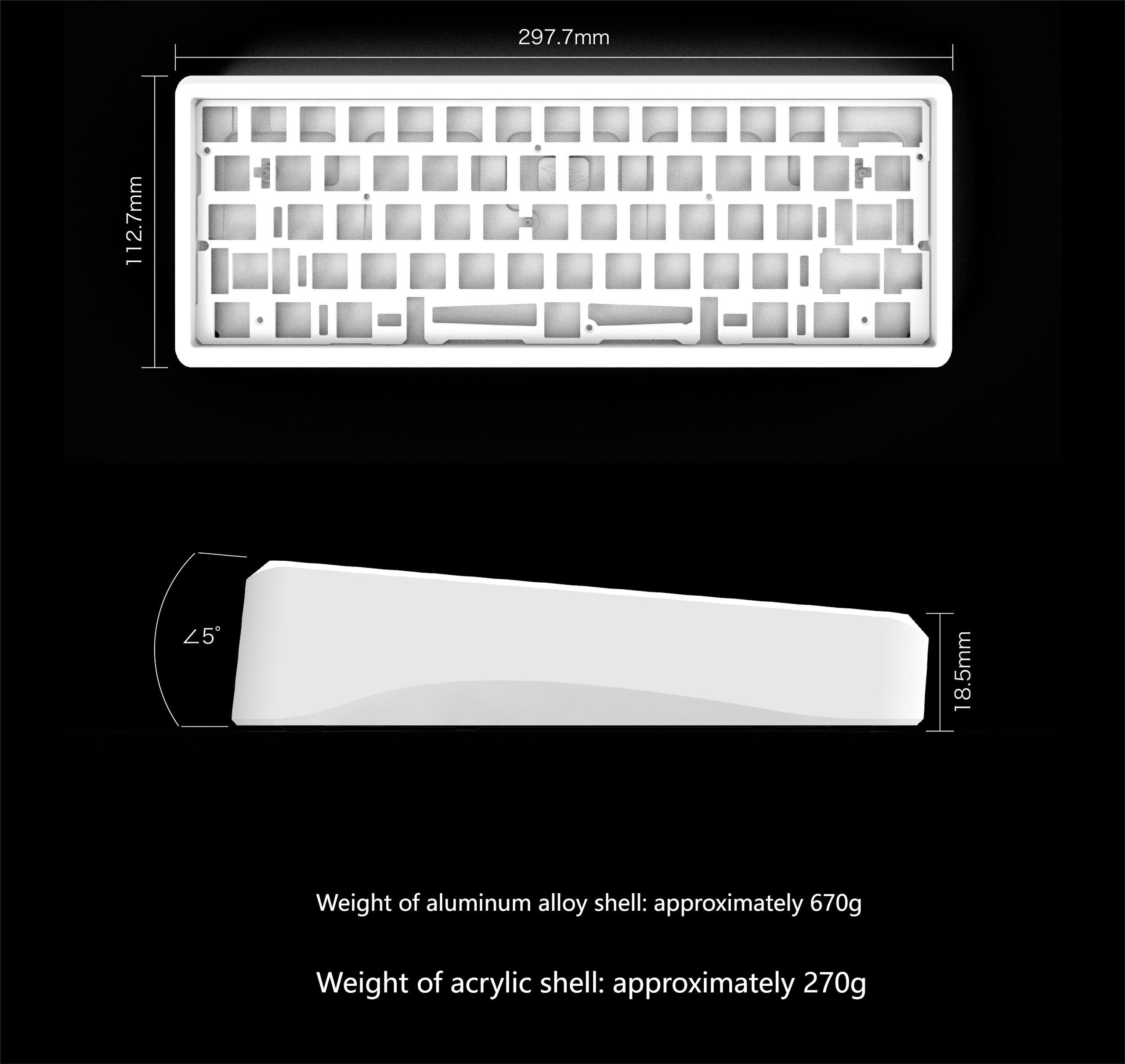 Geonworks Frog Mini Leggera [T version] Keyboard Shell 60% Boat Shell ...