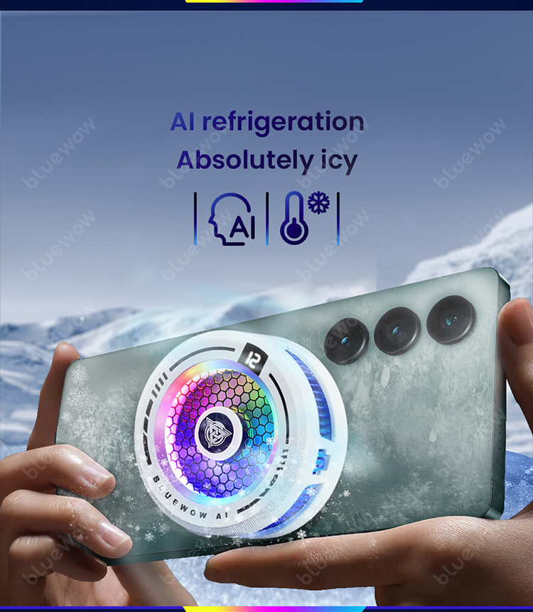 BlueWow X109-Ai/X110-Ai/X106/X76 Semiconductor Phone Radiator Cooling Radiator Turbo Hurricane ...