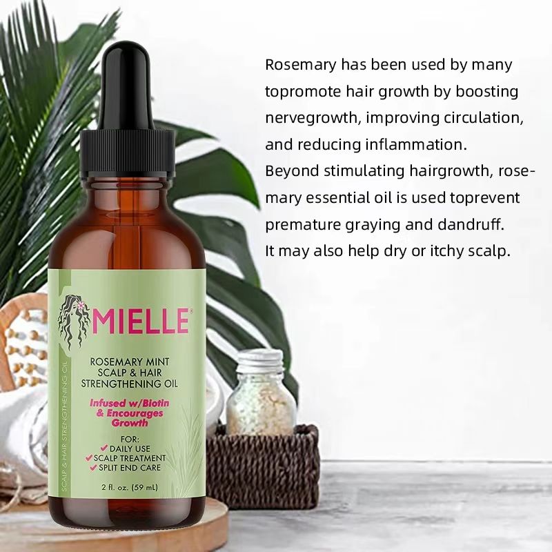 Flowzax Rosemary Mint Scalp & Hair Oil - Biotin Infused, 59ml, Boosts ...