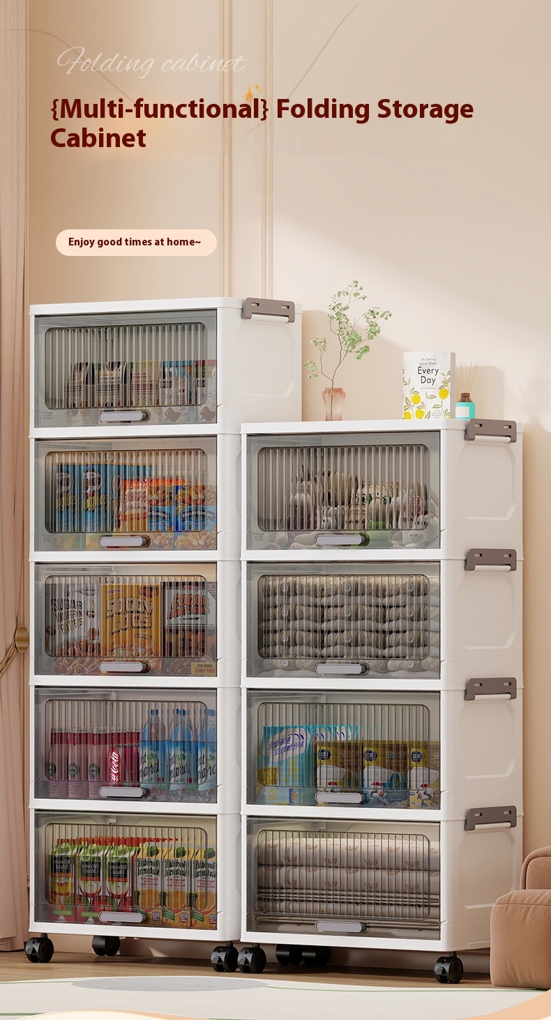 Flip cabinet is easy to install for home organization, wide wardrobe ...