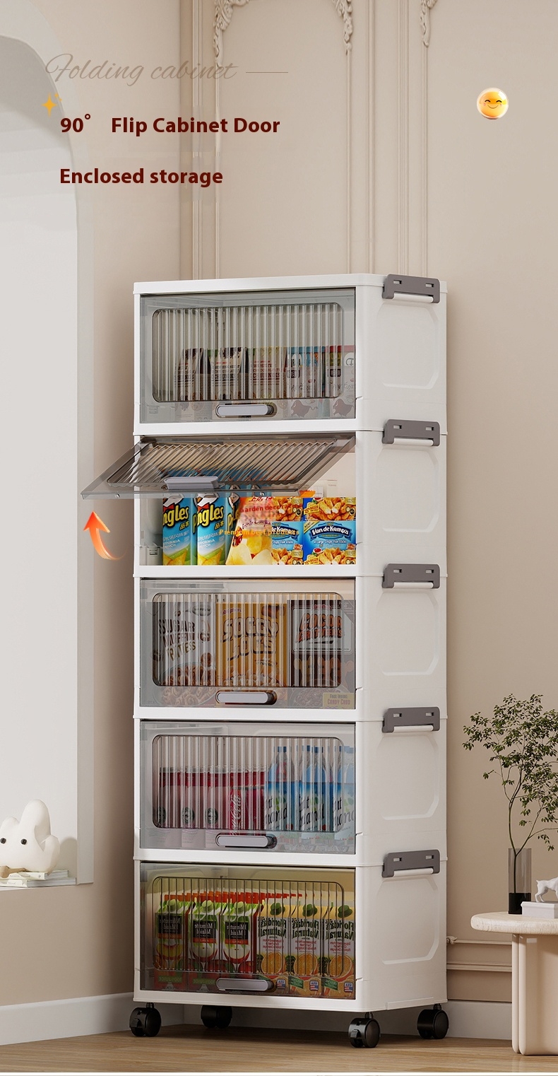 Flip cabinet is easy to install for home organization, wide wardrobe ...