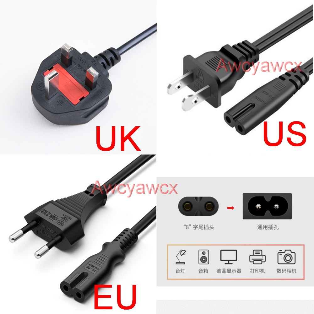 AC cable 100V-240V power PS5 PS4 PS3 PS2 Adapter Cord 150cm 1.5M 2 ...