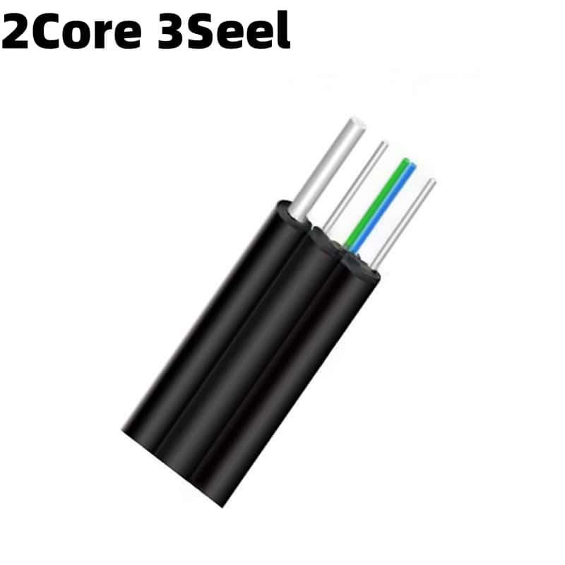 [Real length] Fiber Optic Drop Cable 1KM 2KM 1core 2core 4core ...