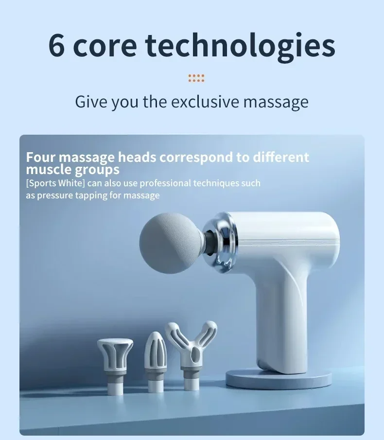 Portable Mini Massager with 4+1 Heads | Compact & Portable ...