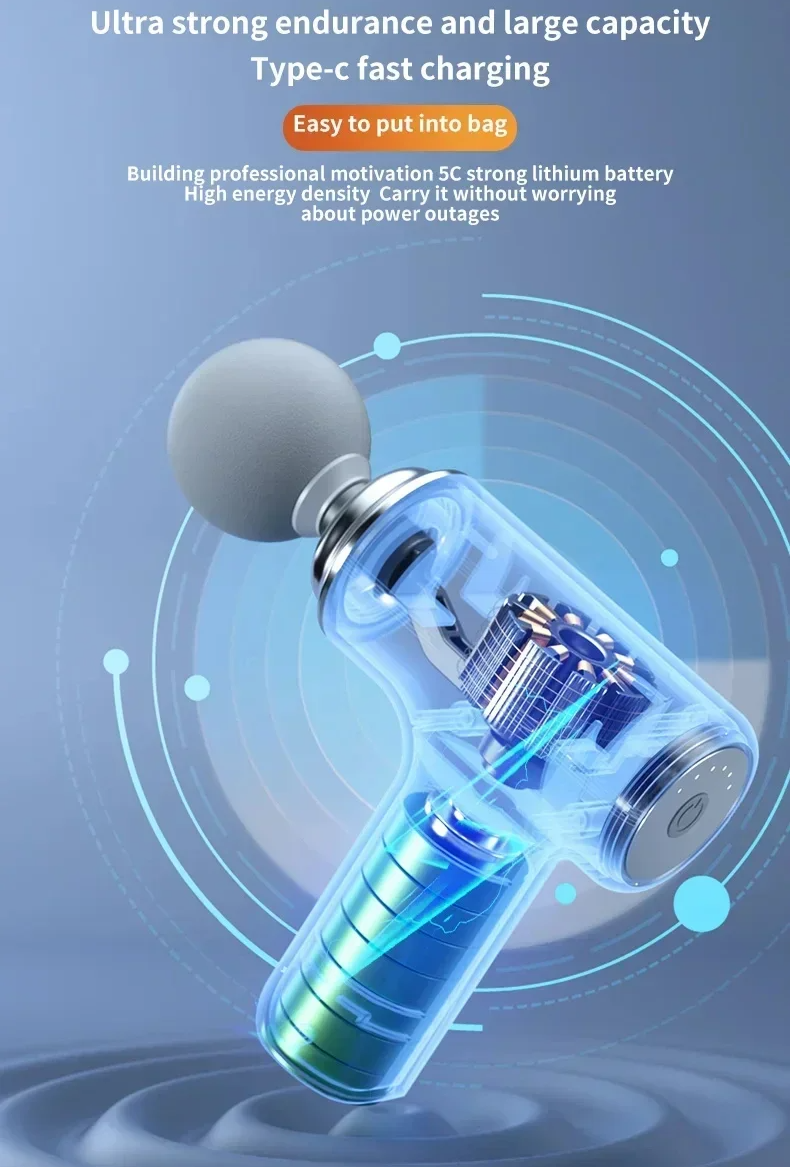 Portable Mini Massager with 4+1 Heads | Compact & Portable ...