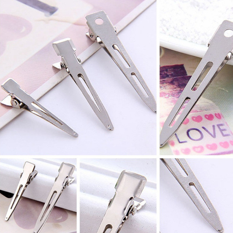 4.5 cm, approximately 60-70 small iron duckbill clips, seamless hair ...