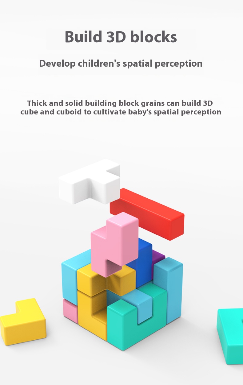 NIKO Tetris Building Block Toy Early Educational Puzzle Wooden Toys For ...
