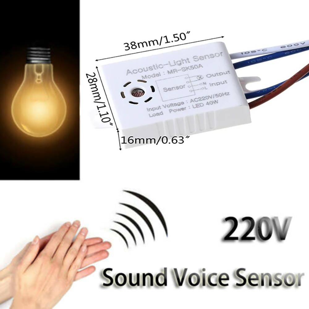 Sound Voice Sensor Smart Switch Relay Module Detector Auto ON/OFF ...