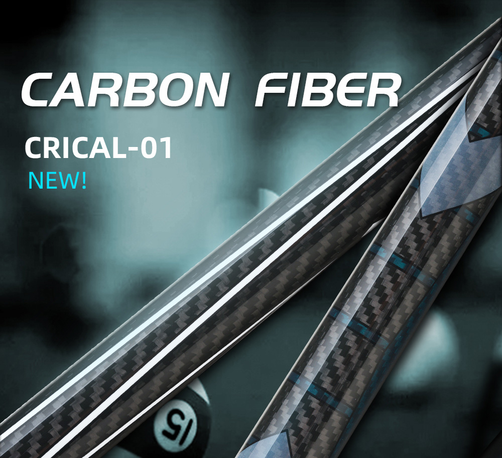 CRICAL CL-01/02/03/04 Carbon Fiber Pool Cue Stick Black Technology Low ...