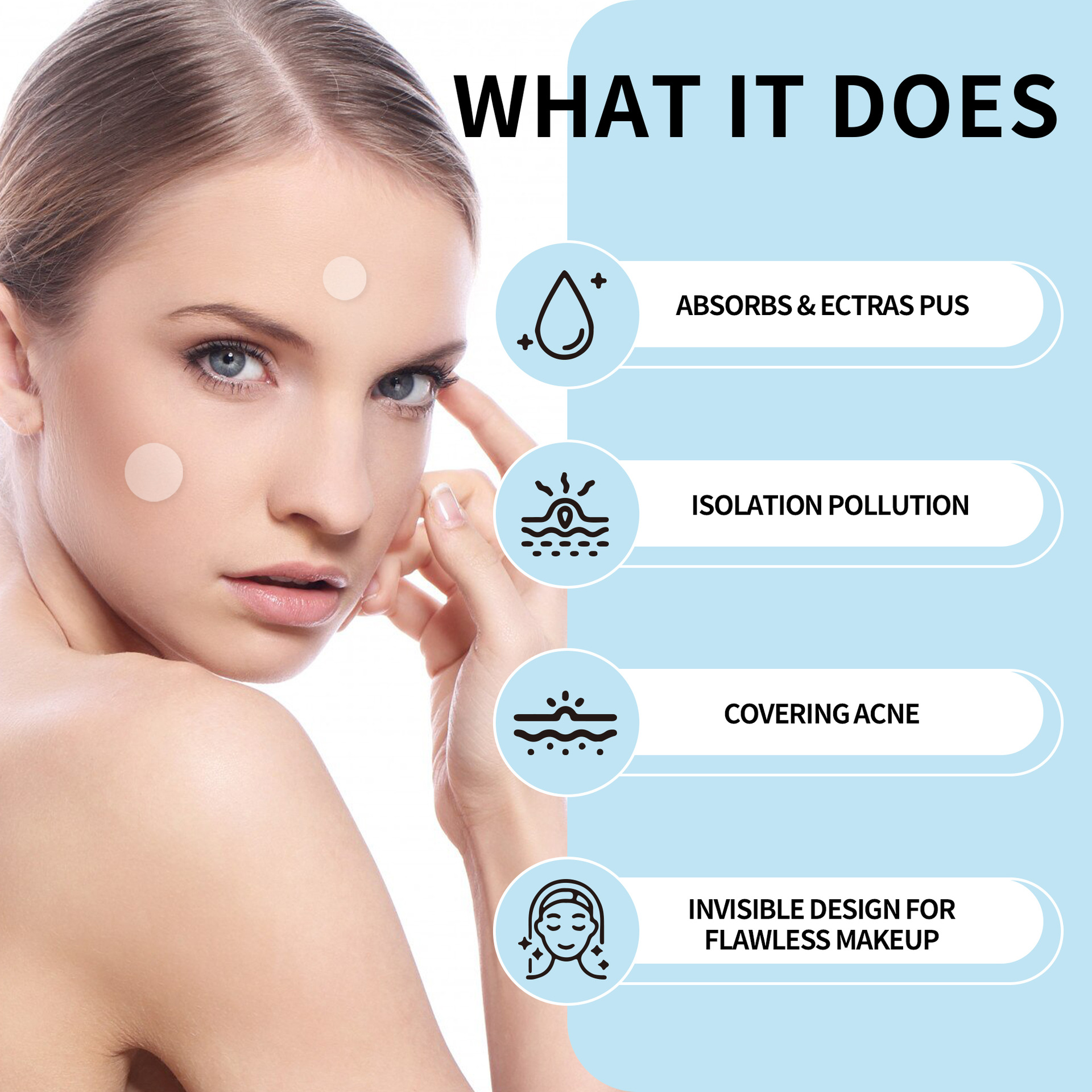 200PCS Star-Shaped Hydrocolloid Patches, Pimple Stickers for Face, Zit ...