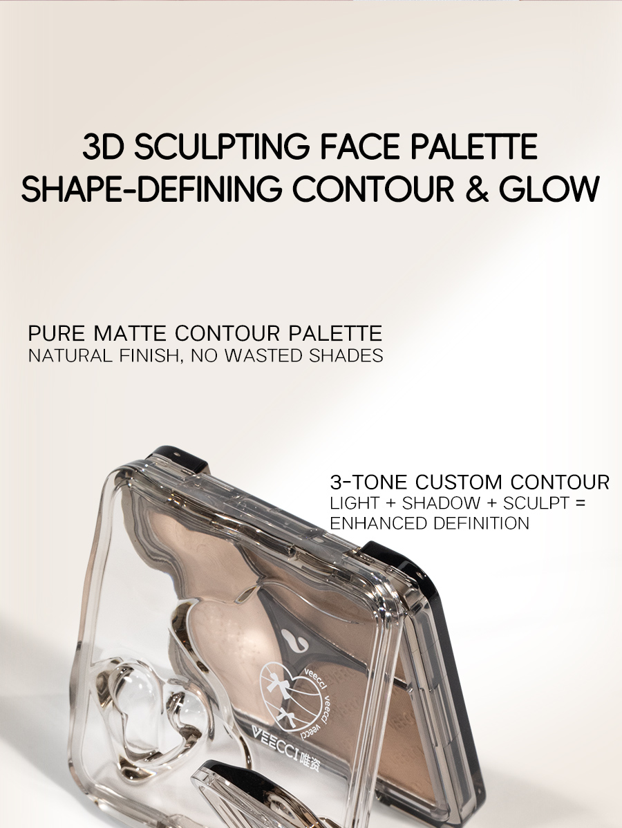 VEECCI 3 In 1 Contour Palette Makeup Waterproof Lasting Cosmetics ...