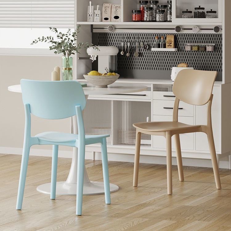 SAIYG Nordic Dining Chairs Thickened Plastic Chair Stackable Study ...